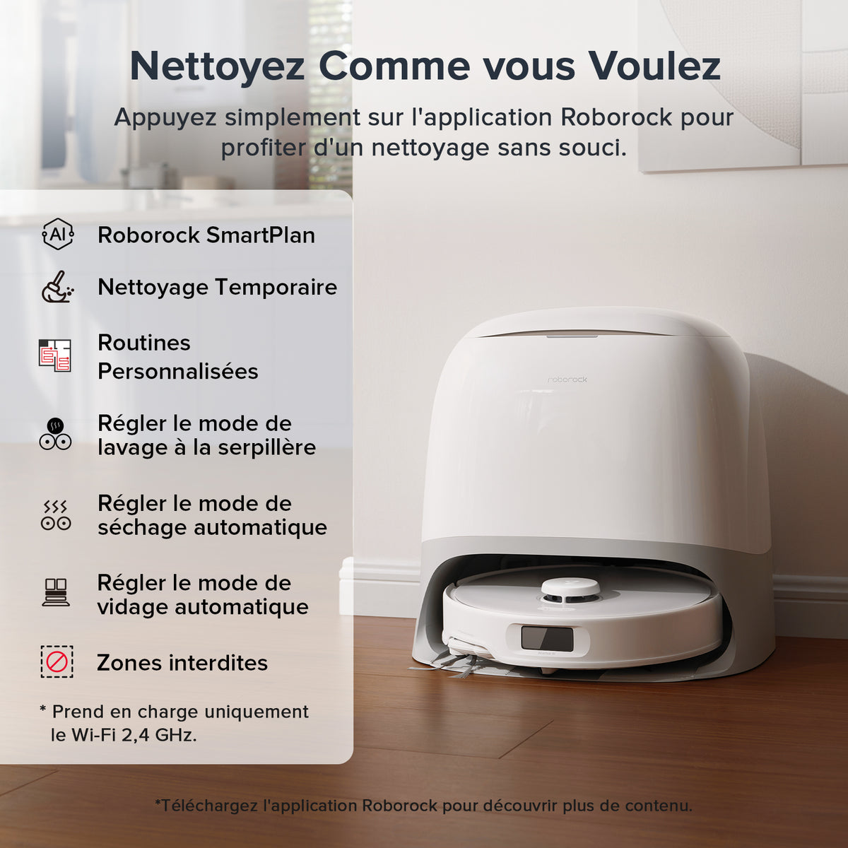 Roborock Qrevo Curv S5X robot aspirateur laveur avec station d’accueil | Roborock FR Official Store