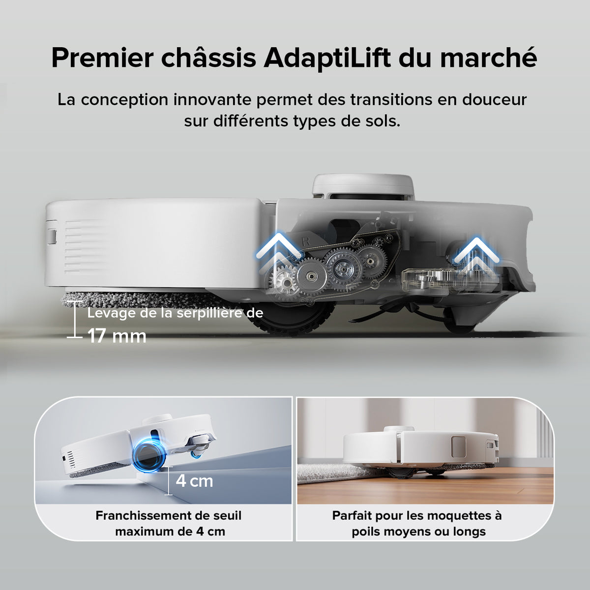 Roborock Qrevo Edge robot aspirateur laveur avec station d’accueil mul | Roborock FR Official Store